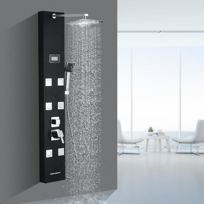 Auralum Panneau de Douche avec Douche Cascade-Colonne de Douche avec ...
