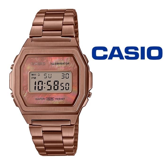 Montre en acier - CASIO - Rose gold - Quartz - Digital - Tendance Gold ...