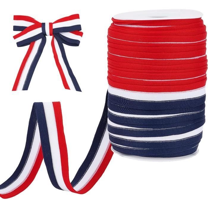 36M Ruban Rayé, Ruban Gros-Grain En Tissu Bord Tissé Double Face Ruban ...