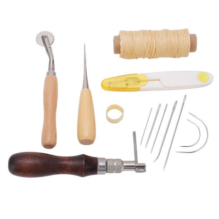 Fdit Kit de travail en cuir Ensemble d'outils en cuir pratique ...