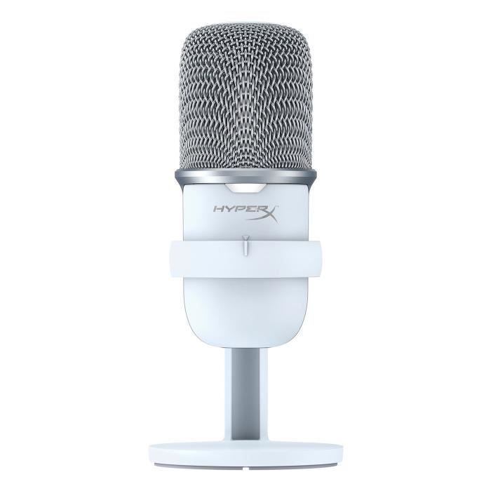 Microphone - HYPERX - SoloCast Blanc - Électret - USB - Directivité ...