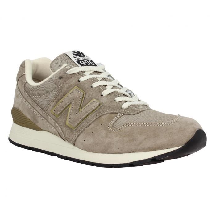 Baskets homme NEW BALANCE MRL 996 Velours + Toile Homme - Couleur Beige ...