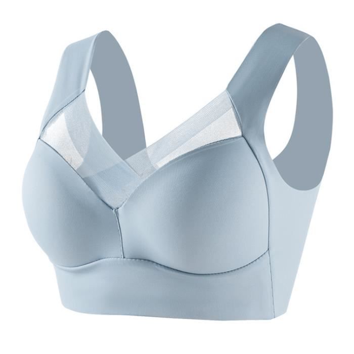 Soutien-gorge - Zero - Bralette Femme - Sans Armature - Ultra Confort - Invisible Bleu Bleu ...