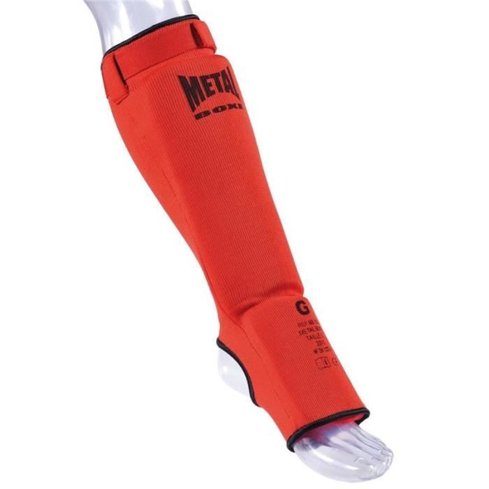 Proteges tibias avec pieds Mousse Metal boxe couleurs / tailles au ...