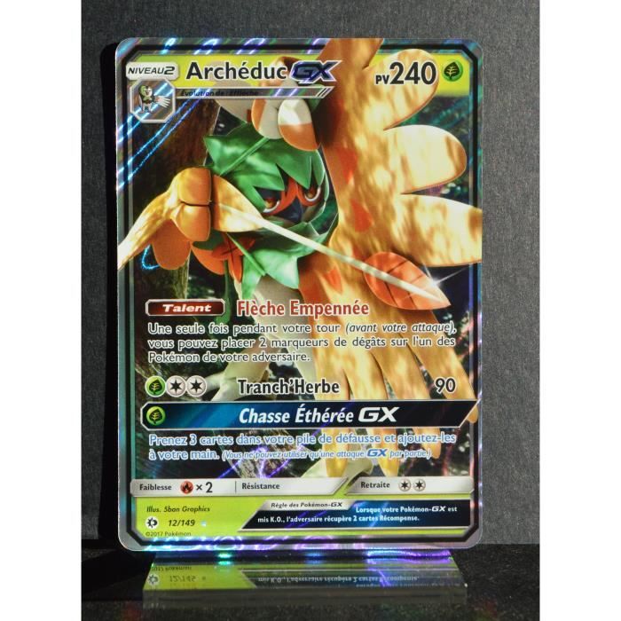 Carte Pokémon Archéduc GX 240 PV 12-149 SL01 - Soleil & Lune NEUF FR ...