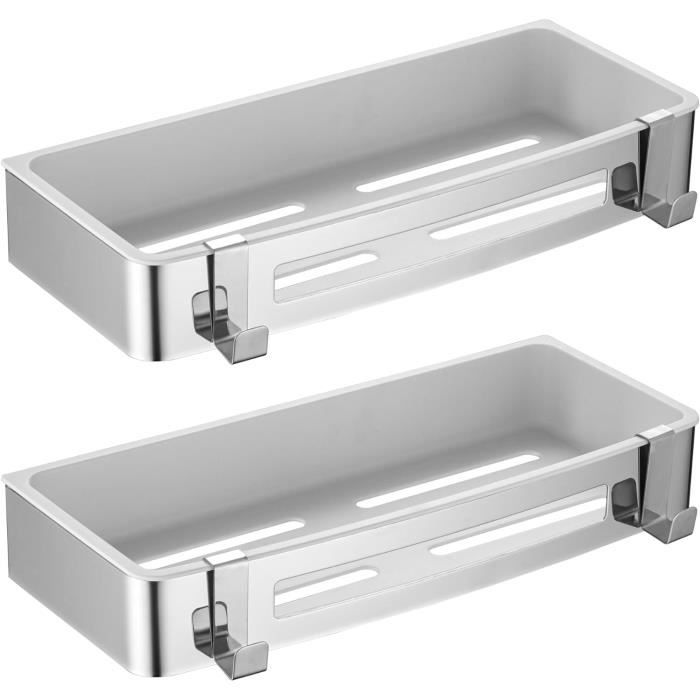 2 Stück Etagere Douche Sans Percage Inox,Etagere Salle De Bain Sans ...