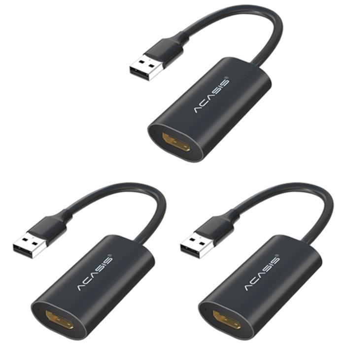 3X Carte de Capture Audio Vidéo Carte de Capture D'Enregistrement Vidéo ...