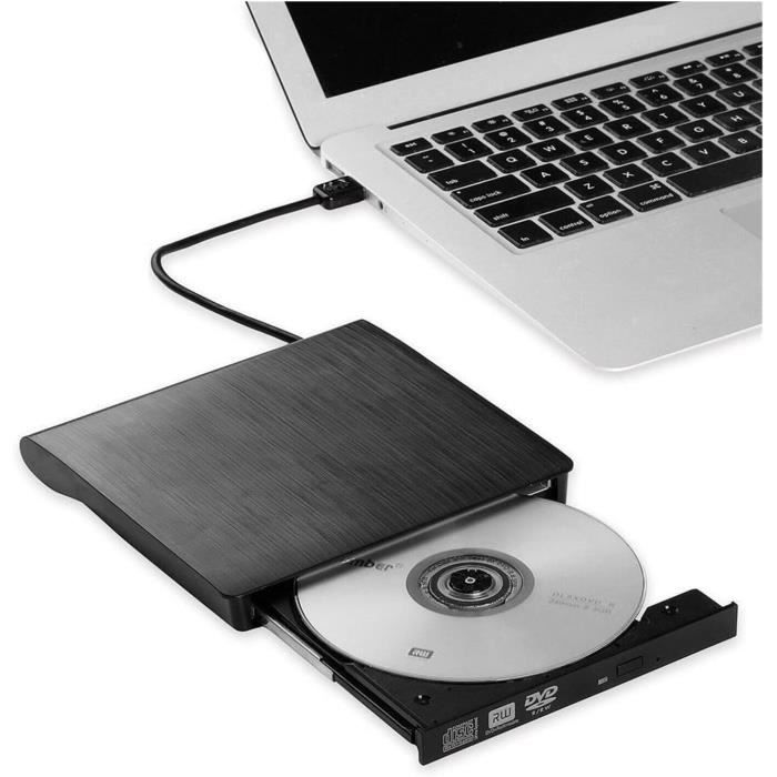 Lecteur Dvd Portable Portable Usb 3.0 Mince Externe Dvd Rw Cd Graveur ...