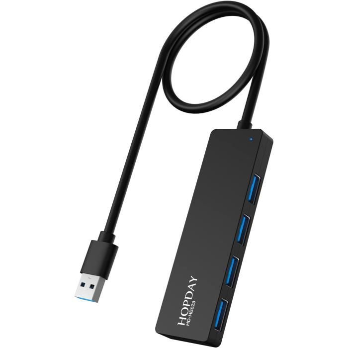 Hub Usb 4 Ports Usb 3.0 En Aluminium Avec Superspeed 5 Gbps Compatible ...