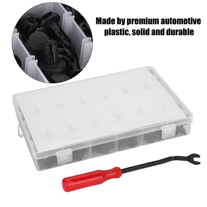 VGEBY Mellifluous 240 x Clips Agrafe Rivets en Plastique Fixation de ...