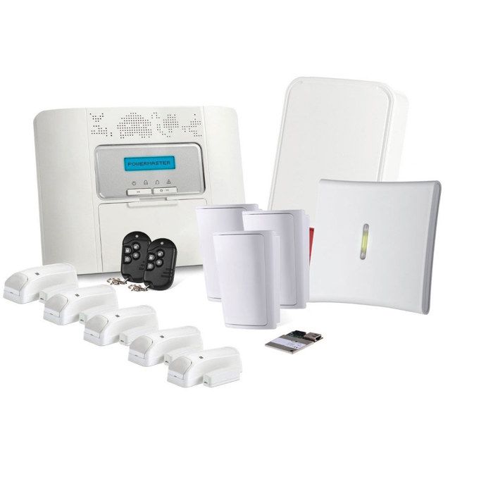 Alarme maison IP PowerMaster 30 - VISONIC - Kit 7 - Sans fil - Blanc ...