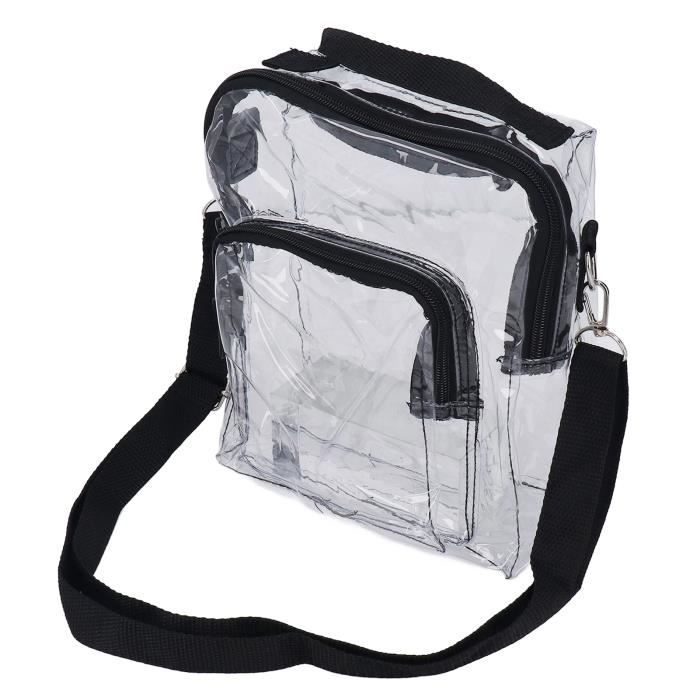 YOSOO Sac à bandoulière transparent Sac de messager transparent en PVC ...