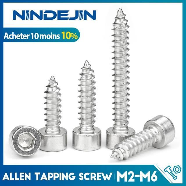 VIS,M3 55pcs-20mm--20-55 Pièces M2 M2.6 M3 M4 M5 M6 Vis À Tête ...