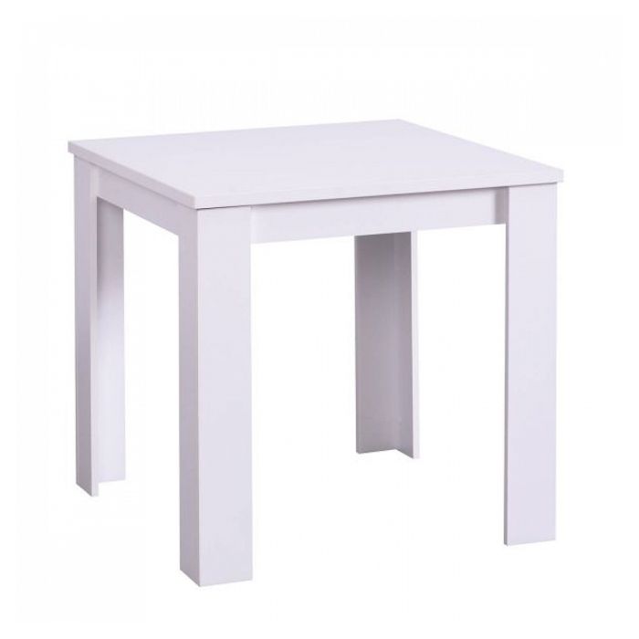Table à Manger 80x80 cm Blanc - Cdiscount Maison
