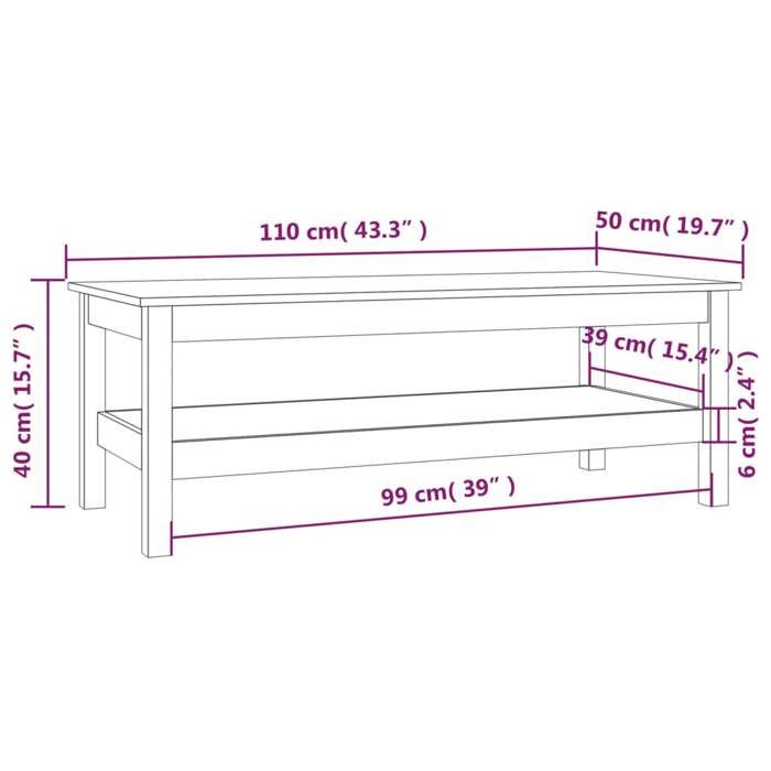 Prix bas - Table basse,Table salon pour Canapé, Gris 110x50x40 cm-Bois ...