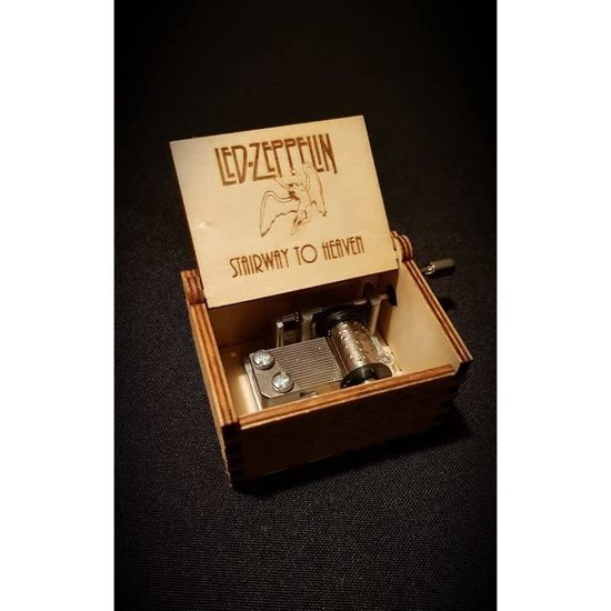 Boîte À Musique En Bois, Music Box, Led Zeppelin - Stairway To Heaven ...
