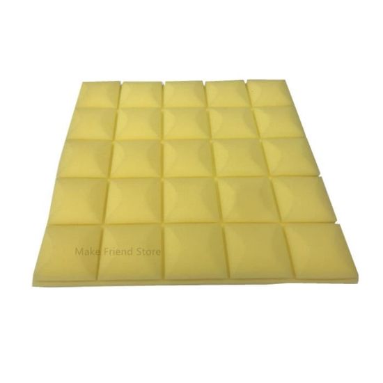Jaune - Mousse acoustique de Studio insonorisante, 50x50x3cm, 4 pièces ...
