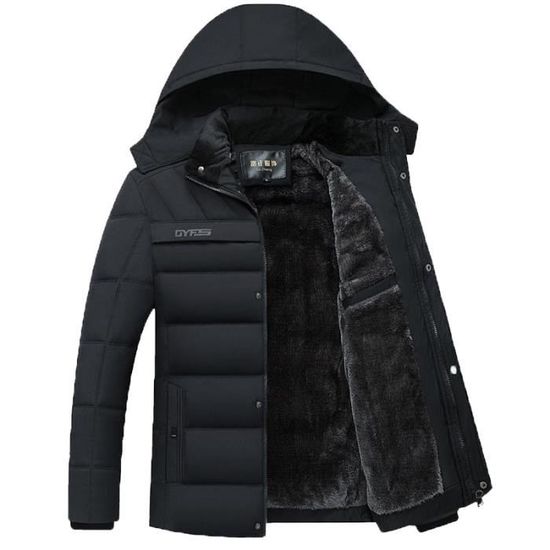 Parka Veste Homme. Matière:coton,polyester. Style:chaud, épais ...