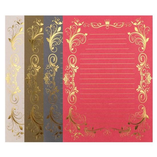 Papier à écrire - Papier à lettre - lettres d'estampage à chaud papier ...