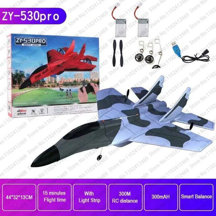(Camouflage-2B)Avion RC ZY-530G 2.4G, planeur avec aile fixe légère, lancer à la main en mousse ...