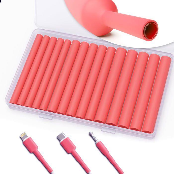 Gaine Thermorétractable Rouge étanche, 3:1, 6,4 mm/7,9 mm/9,5 mm, Gaine ...