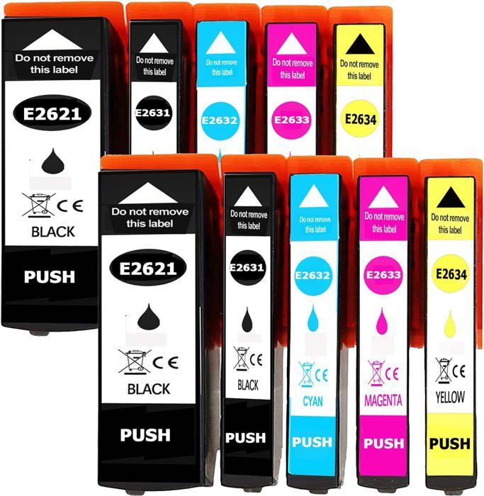Cartouches d'encre 26XL compatibles avec Epson 26XL Multipack ...
