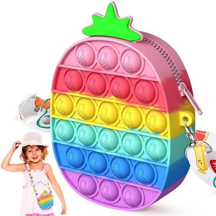 Pop Sac, Pop Bublle It Sac Femme,Fidget Toy Portefeuille Sac à Main, 2 ...