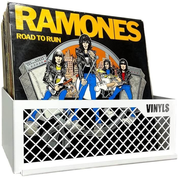 Range Vinyle Mural pour 60 LP, étagère pour Disques Vinyle avec Now ...