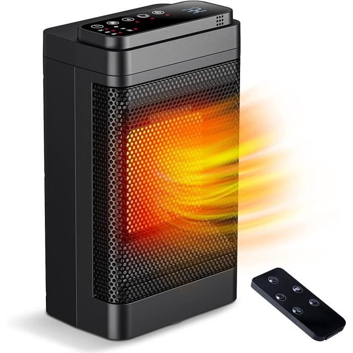 Chauffage Electrique, 1500W Mini Radiateur Céramique, Radiateur ...