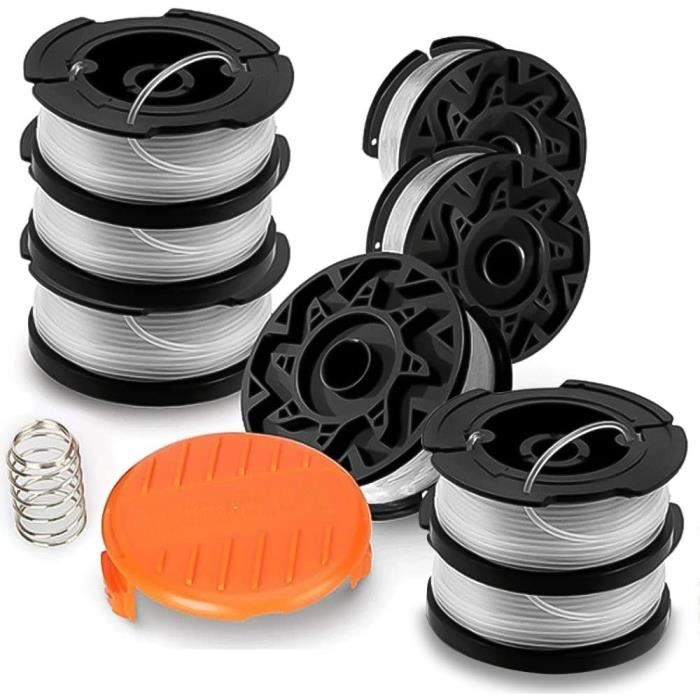 Bobine et fil de débroussailleuse compatibles avec Black Decker, bobine de 13,7 m et fil de ...