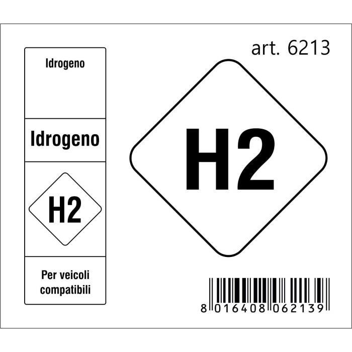 Autocollant Code de Carburant H2 Hydrogène 2018, 7,5 x 6,5 cm ...