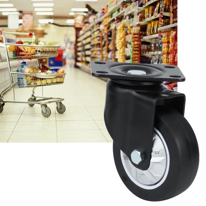 Cikonielf roue de chariot Support en acier au manganèse 4 pouces ...