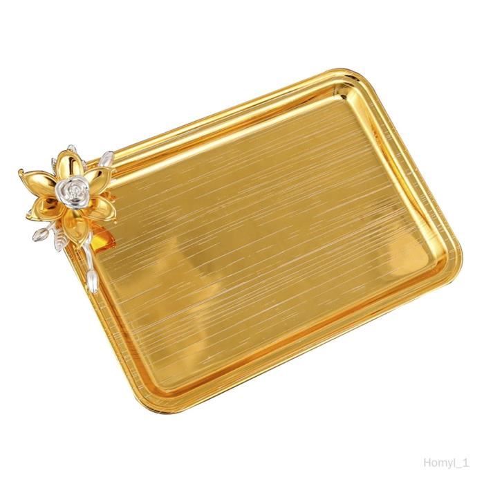 Plateau en métal Plateau de service élégant et durable Centre de table ...