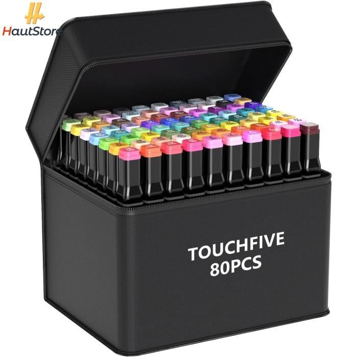 80 Couleurs Marqueurs, Convient aux Enfants et Adultes Dessinant un ...