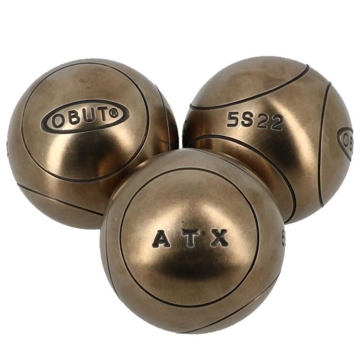 Boules de pétanque - OBUT - Atx competition 1 - 71mm - 730g - Gris ...