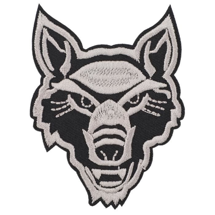CHE patch loup 6 pièces mignon loup Cub Patch tête de loup fer sur appliques bricolage mercerie ...