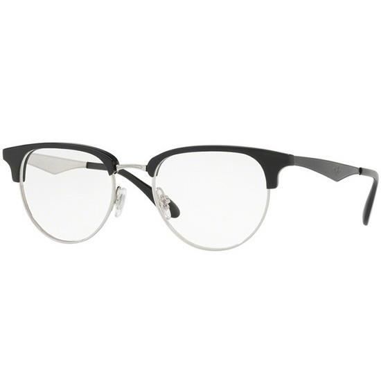 Ray-Ban RX 6396 51/19/140 BLACK SILVER métal homme RX 6396 - Achat ...