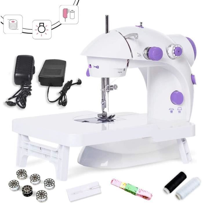 Ehskzjh Machine A Coudre Portable, Mini Machine À Coudre Avec Rallonge ...