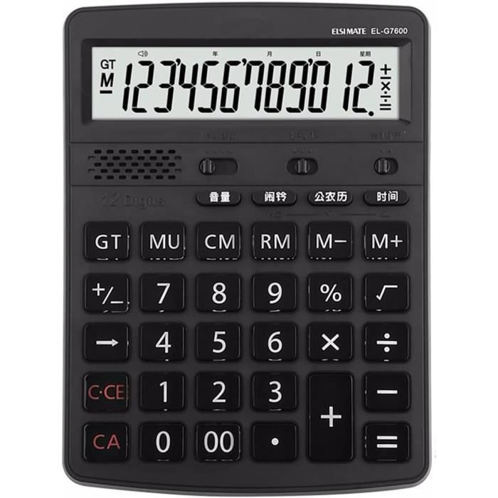 Calculatrice Bureau Fonction Standard, Calculatrice Lcd Grand Écran 12 ...