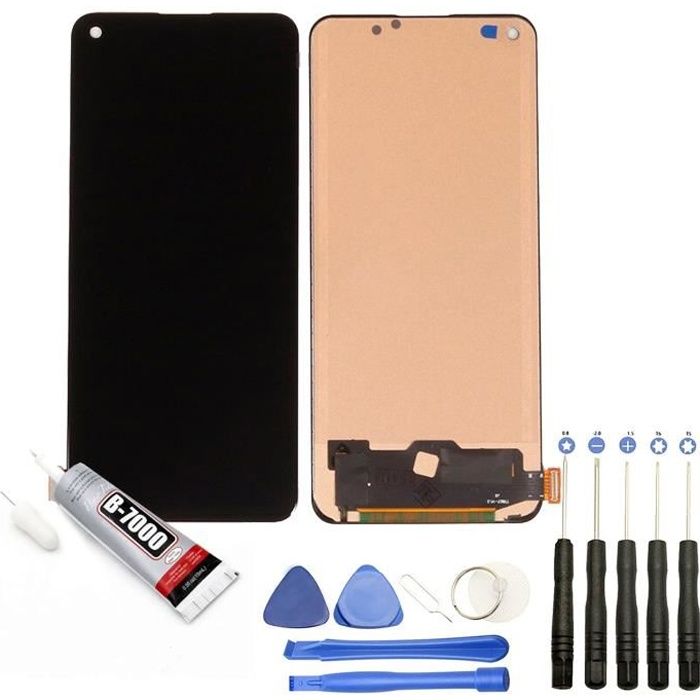 Ecran complet compatible avec OPPO A94 5G CPH2211 taille 6.43" gris vitre tactile + écran LCD ...