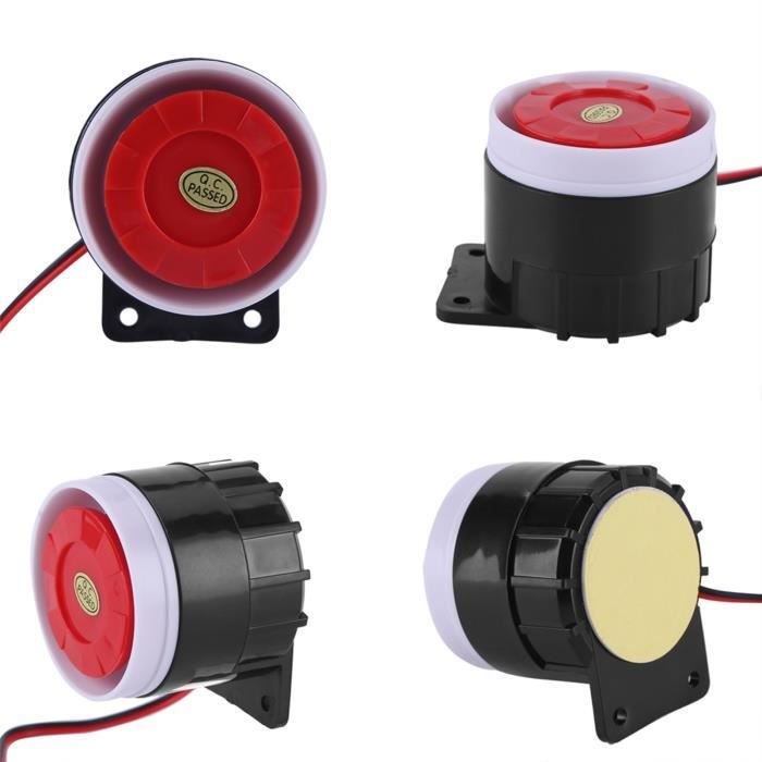 YOSOO klaxon domestique Mini Klaxon D'Alarme Filaire Dc 12V Système D ...