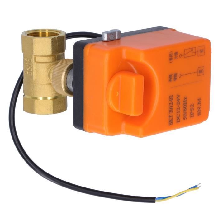 BOV Vanne 2 voies motorisée DC12 - 24V électrique motorisée Vanne à bille DN20 - Cdiscount Bricolage