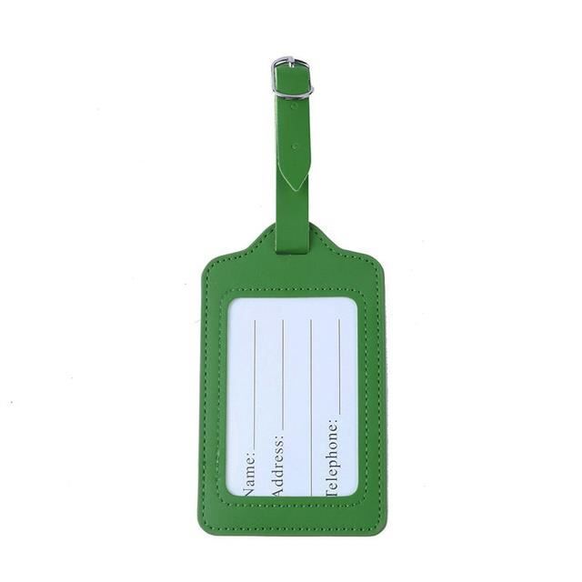 Etiquette de bagage,03--Couverture'étiquette de bagage en cuir PU ...