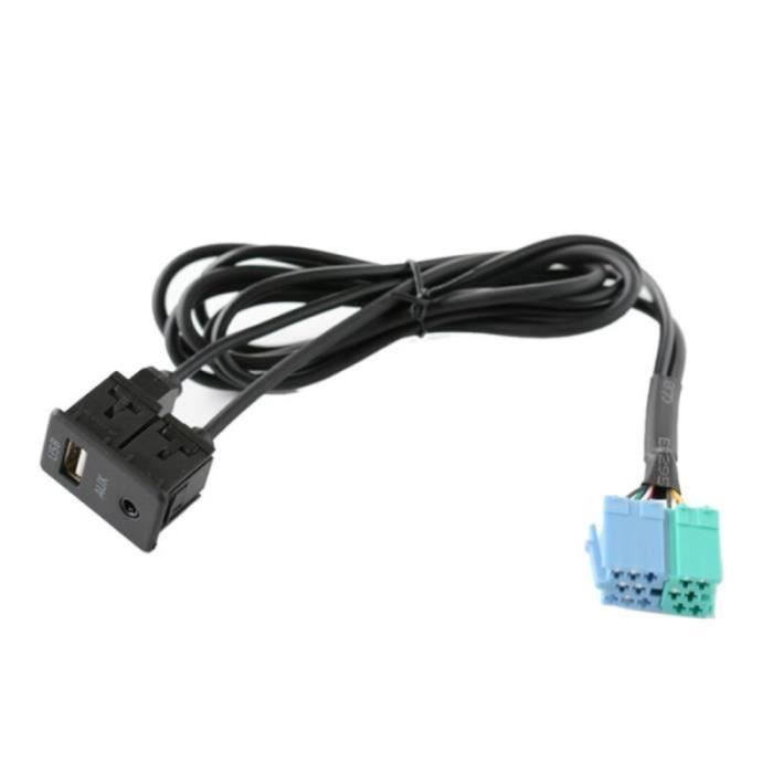 Autoradio Extension AUX USB Câble Câblage Panneau USB AUX Commutateur ...