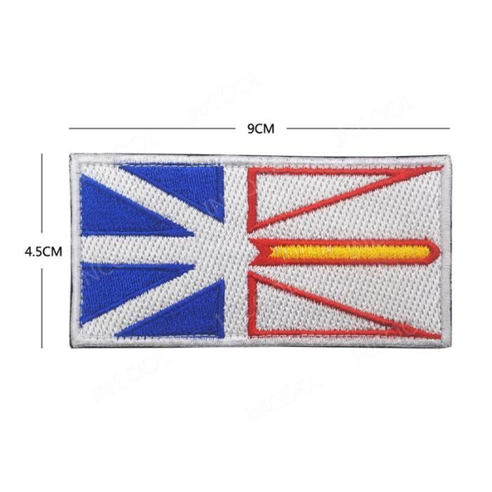 25 Emblem 8X4.5CM -Patchs brodés en feuille d'érable pour drapeaux militaires,drapeaux canadien ...