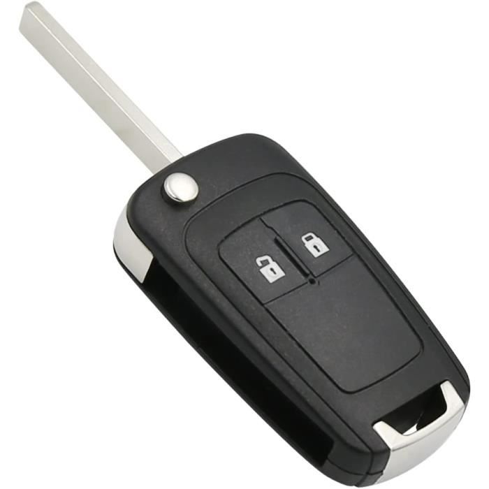 OBEST 2 Boutons Coques De Clé Pliez Coque de clé pour Opel Insignia ...