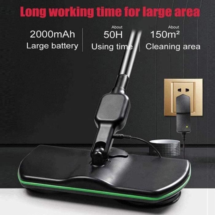 Schiuma Dhfd Sol Balai Nettoyage Sol Carrelage Balai À Franges, Électrique Rotatif Sans Fil ...