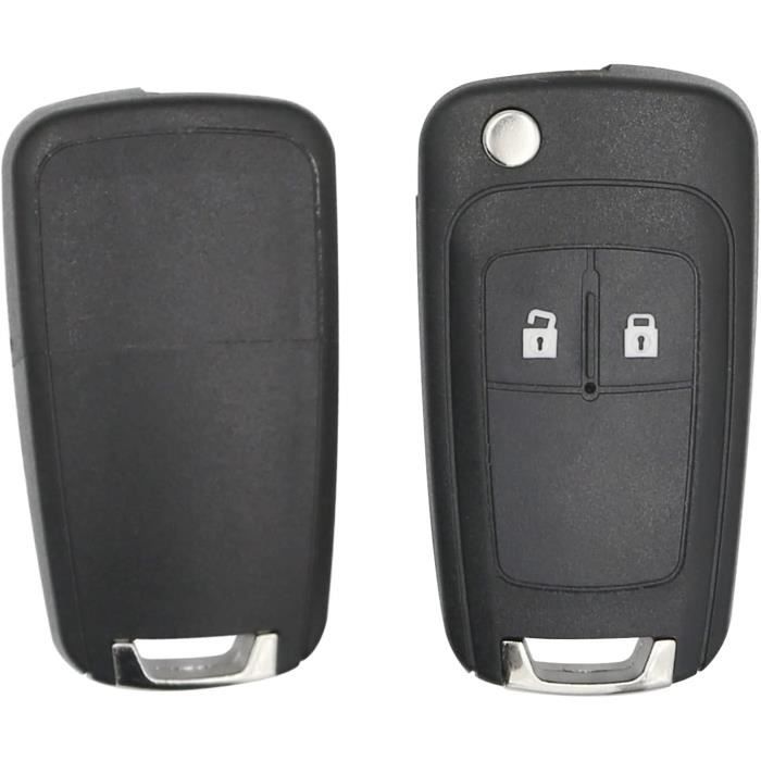 OBEST 2 Boutons Coques De Clé Pliez Coque de clé pour Opel Insignia ...