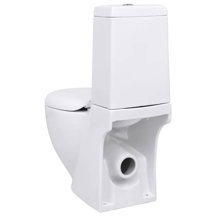 Cuvette WC-Toilette en céramique écoulement d'eau à l'arrière blanc ...