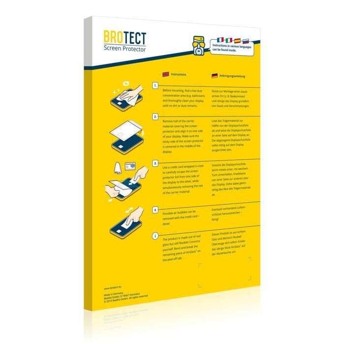 BROTECT Anti-Reflet Protection d'Écran Verre Mat pour Xlyne X-Watch ...